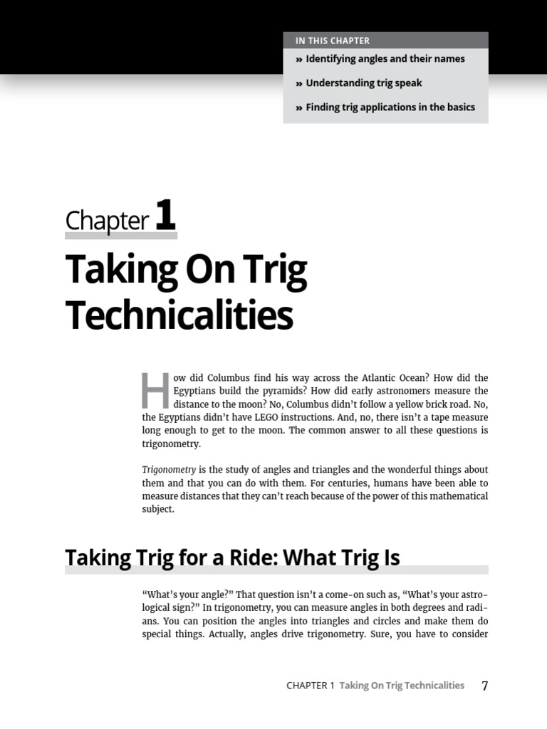 Understanding Trigonometry Basics | PDF | Angle | Trigonometry