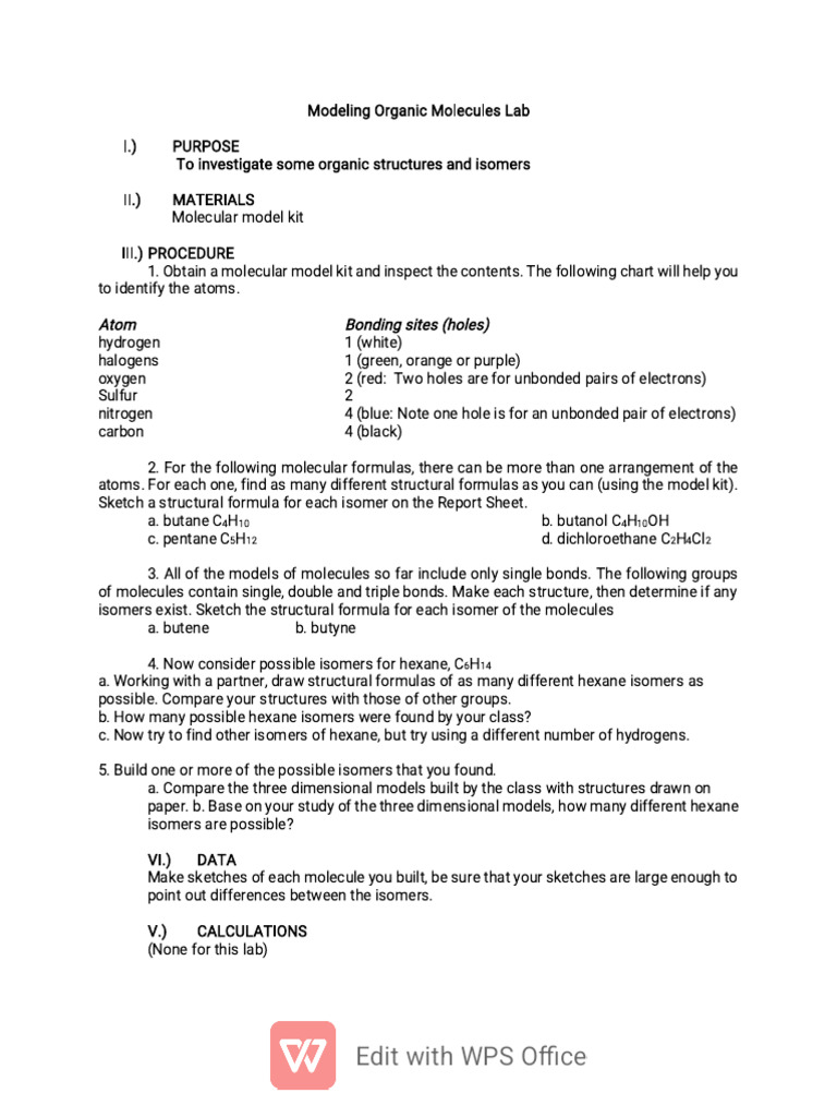 Exploring Organic Molecules and Isomers | PDF | Molecules | Isomer