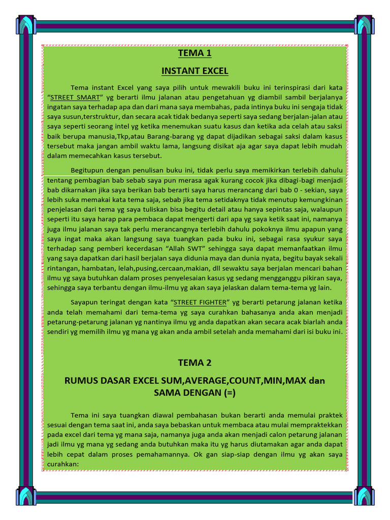 Instant Excel Book | PDF