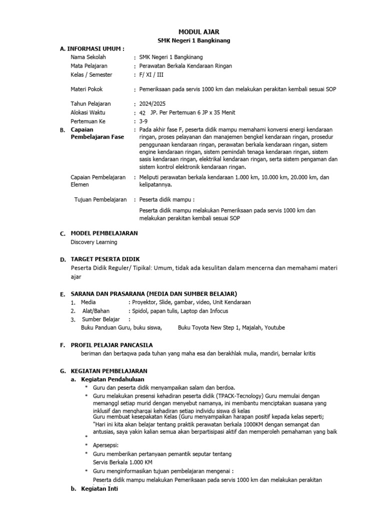 Modul Discovery Learning | PDF