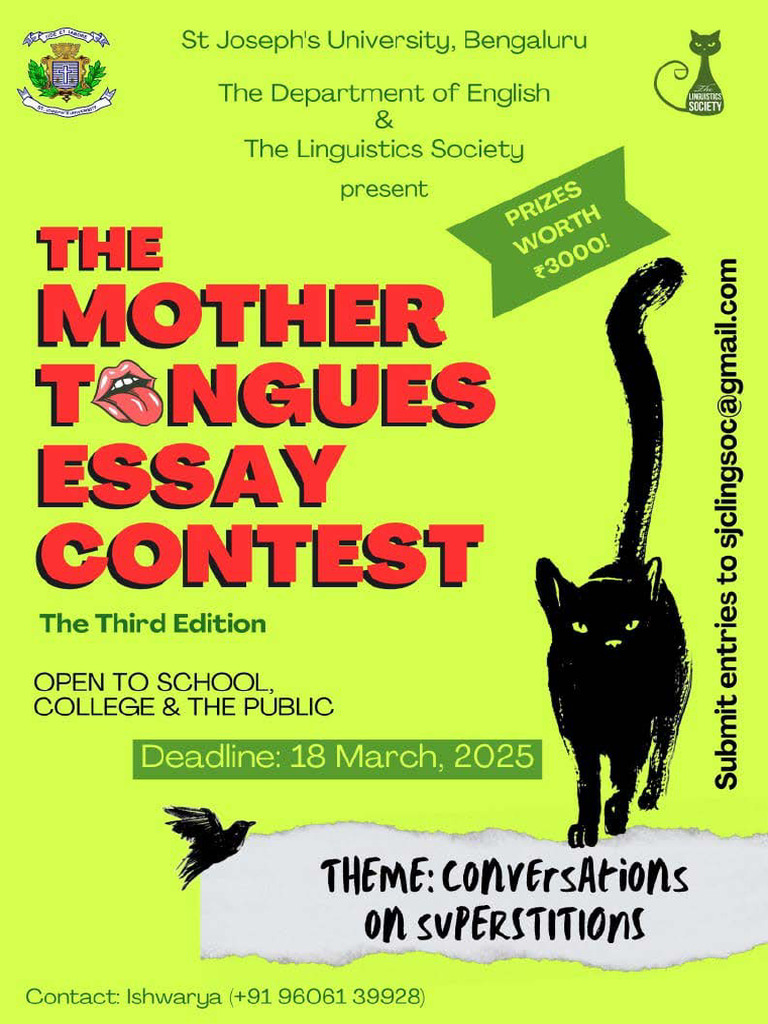 Mother Tongues Essay 2025 Poster Guidelines | PDF