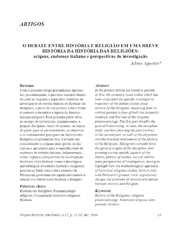 AGNOLIN__O_DEBATE_ENTRE_HISTRIA_E_RELIGIO | PDF