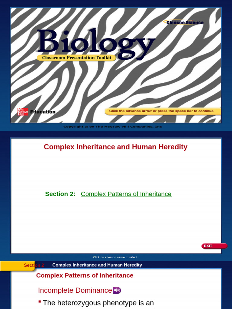 Complex Patterns of Inheritance | PDF | Heredity | Dominance (Genetics)
