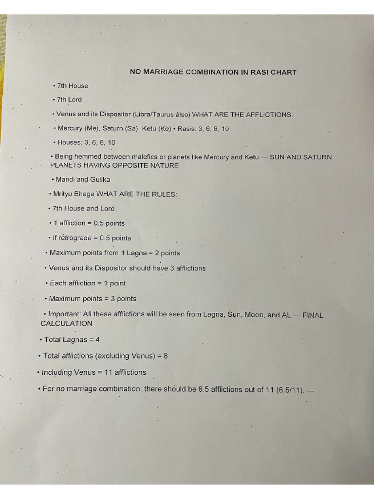 Unmarried Technique Chart -2 | PDF