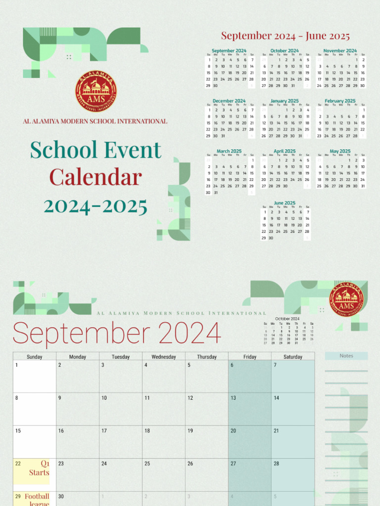 AMS Calendar 2024-2025 WEB Sep Update | PDF