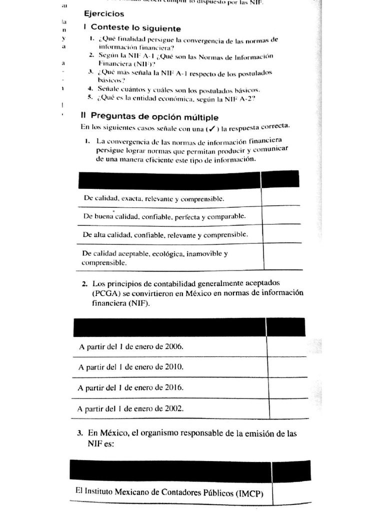 Ejercicios Clase NIF | PDF