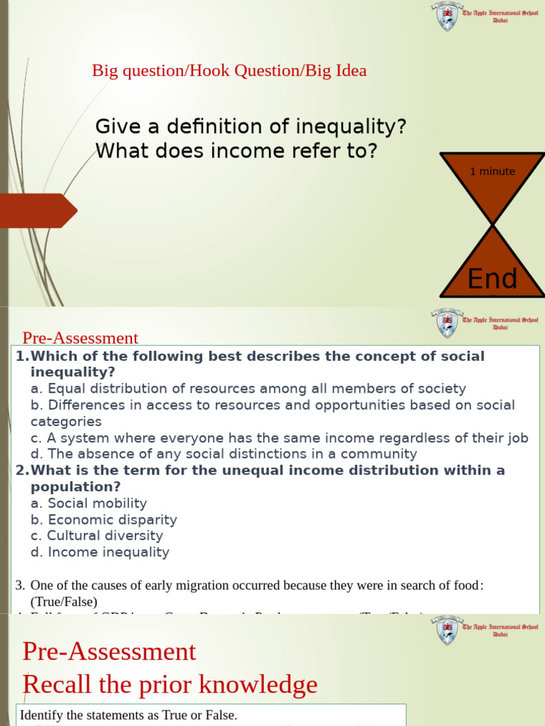 MSC PPT Year 11 Lesson - 7 Inequality Part-1 (1) Wk3 2 | PDF | Economic ...