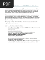 Maintain Multiple Addresses in A Supplier Master in SAP S4 Hana | PDF ...