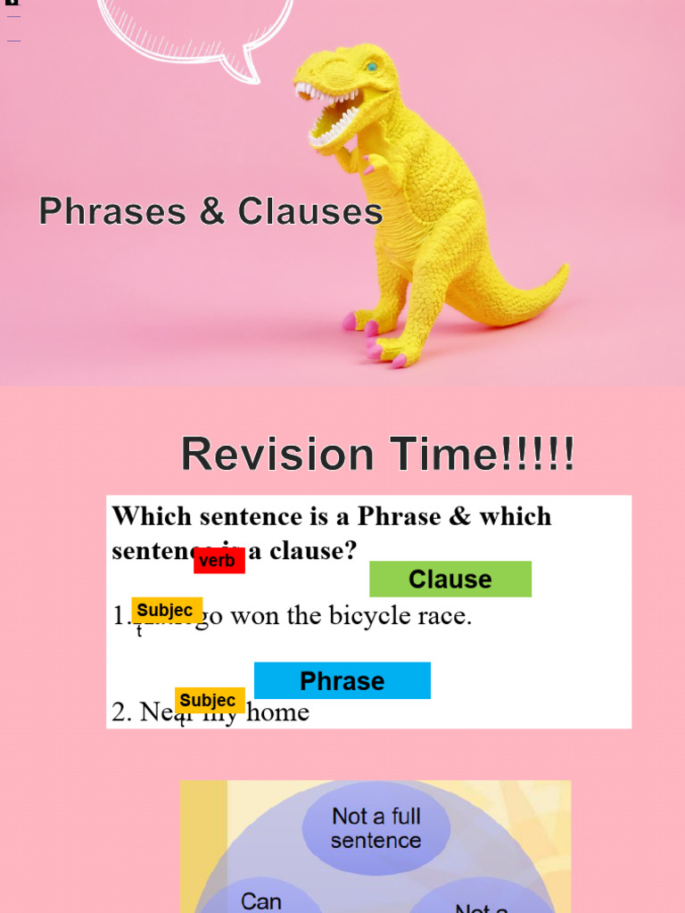 Clauses vs. Phrases Explained | PDF