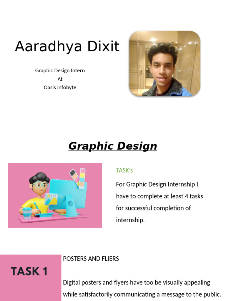 Aaradhya Dixit: Graphic Design Tasks | PDF