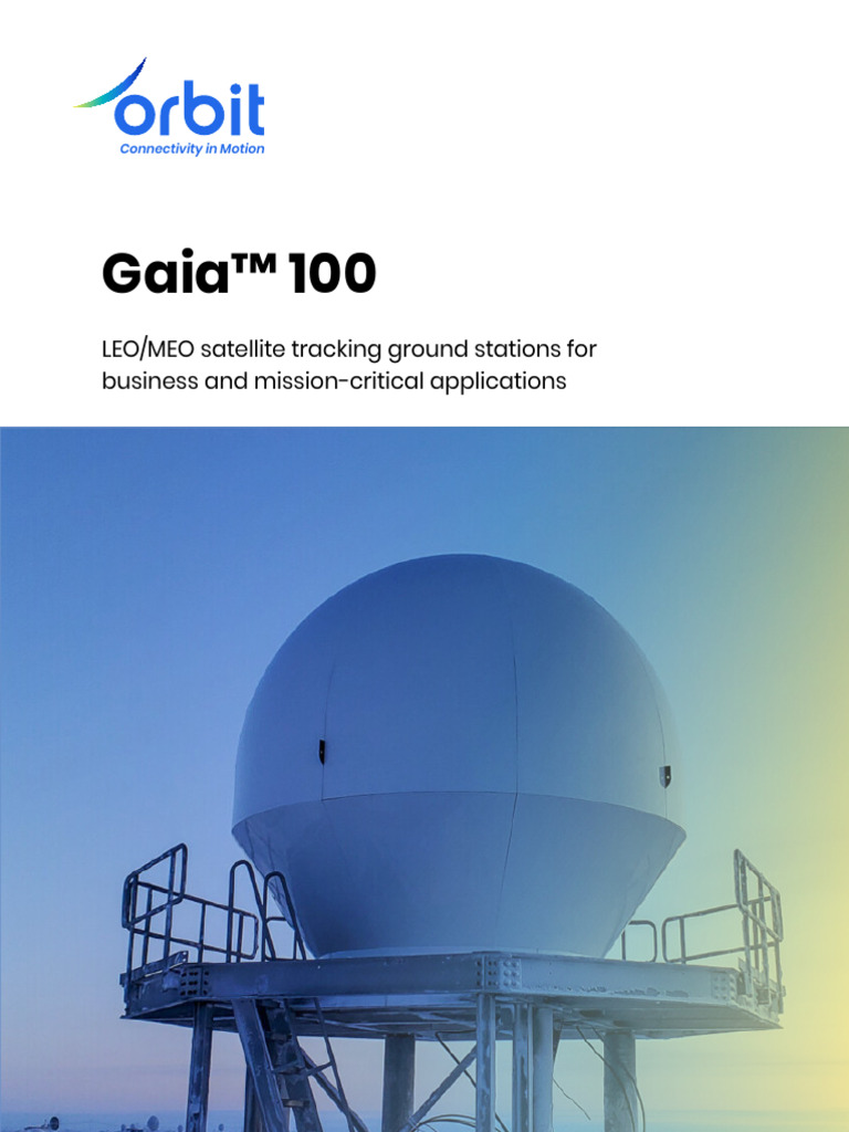 Gaia 100: Advanced Satellite Ground Stations | PDF | Satellite | Earth