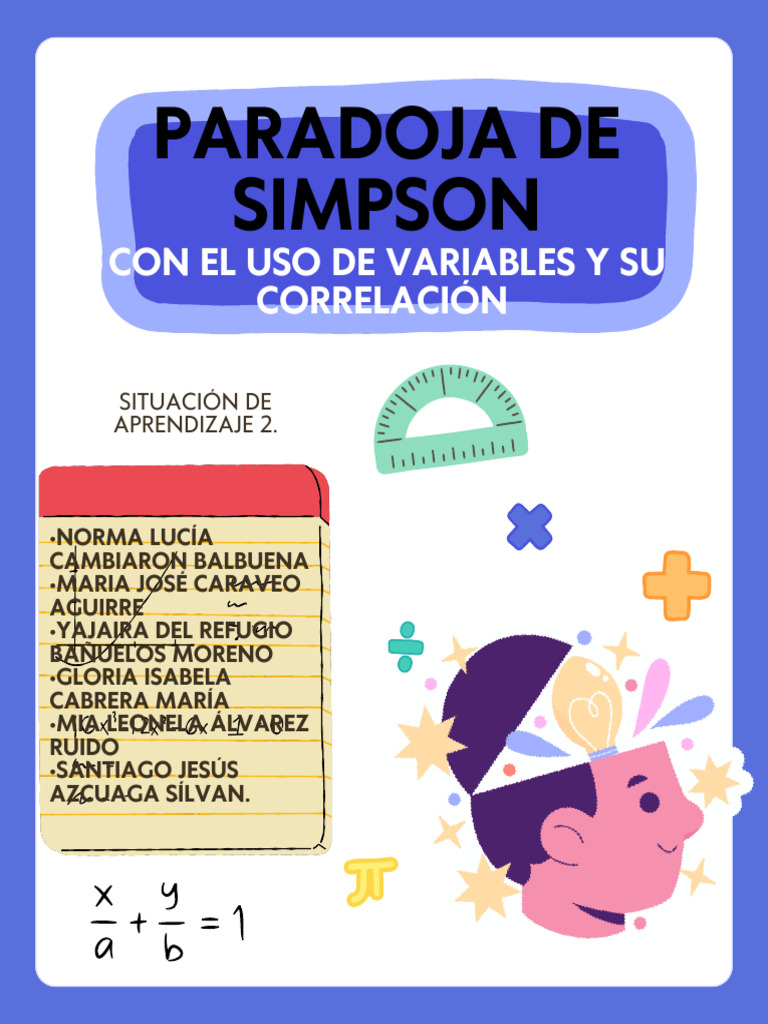 Paradoja de Simpson Con El Uso de Variables y Su Correlación - 20241009 ...