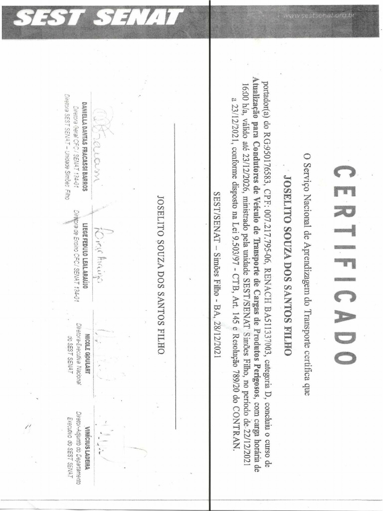 CERTIFICADO MOPP_0001 | PDF