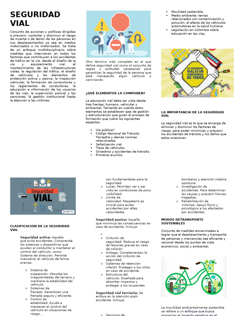 Seguridad Vial: Prevención y Movilidad Sostenible | PDF | Seguridad ...