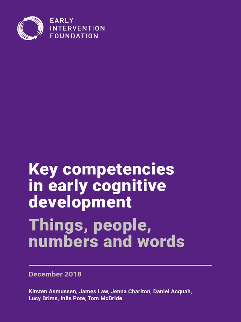 Key Competencies in Early Cognitive Development | PDF | Child ...