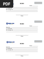Recibo de Entrega de Cheque Modelo | PDF