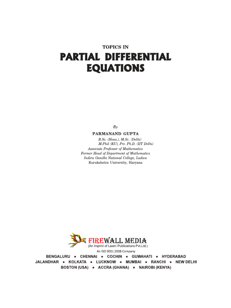 Pde-Nice Problems and Solutions | PDF