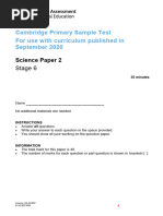 MS Cambridge Checkpoint Results 2025 | PDF