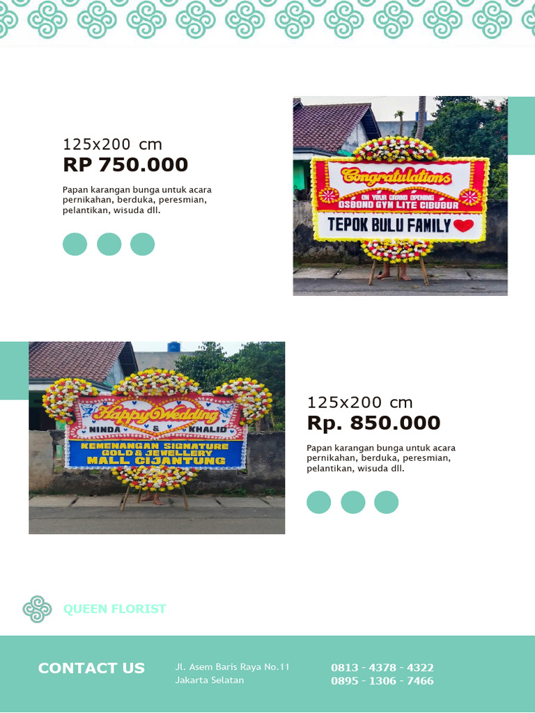Katalog Karangan Bunga Queen Florist | PDF