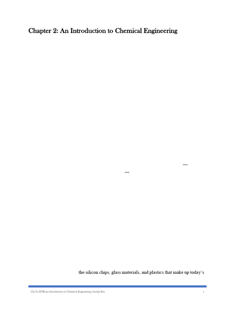 An Introduction to Chemical Engineering (1) | PDF | Distillation ...