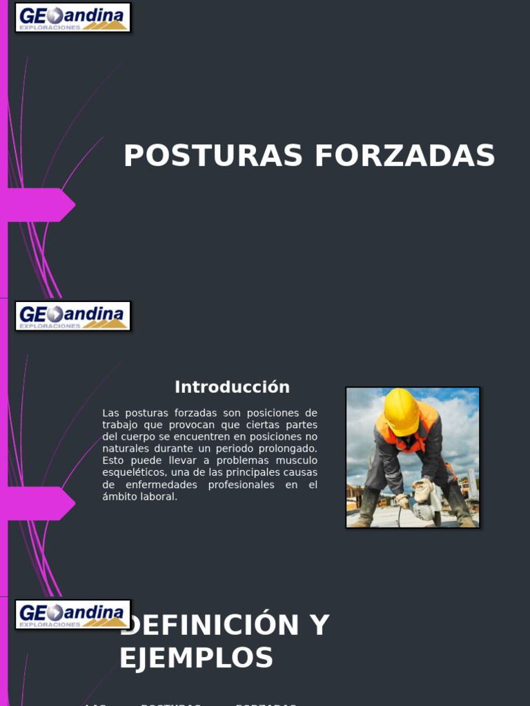 Posturas Forzadas | PDF | Especialidades Medicas | Enfermedades y trastornos humanos