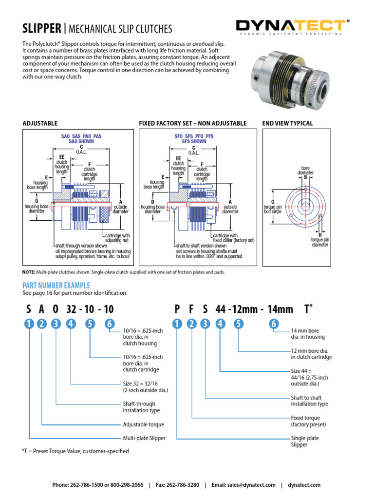 Polyclutch Slipper Clutch | PDF | Clutch | Bearing (Mechanical)