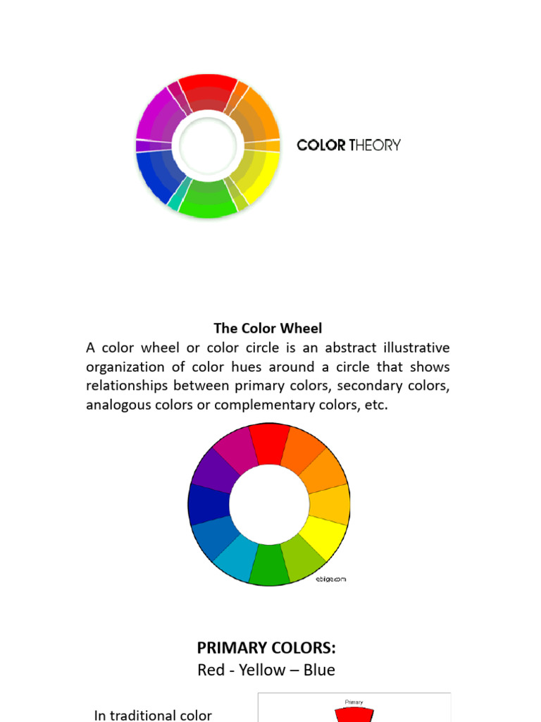 2 - Colour Theory - Primary-Secondary-Tertiary Colours | PDF