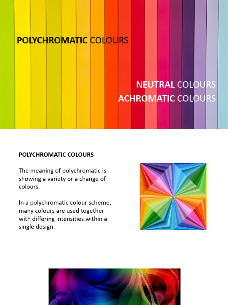 4 - Polychromatic - Neutral - Achromatic Colours | PDF