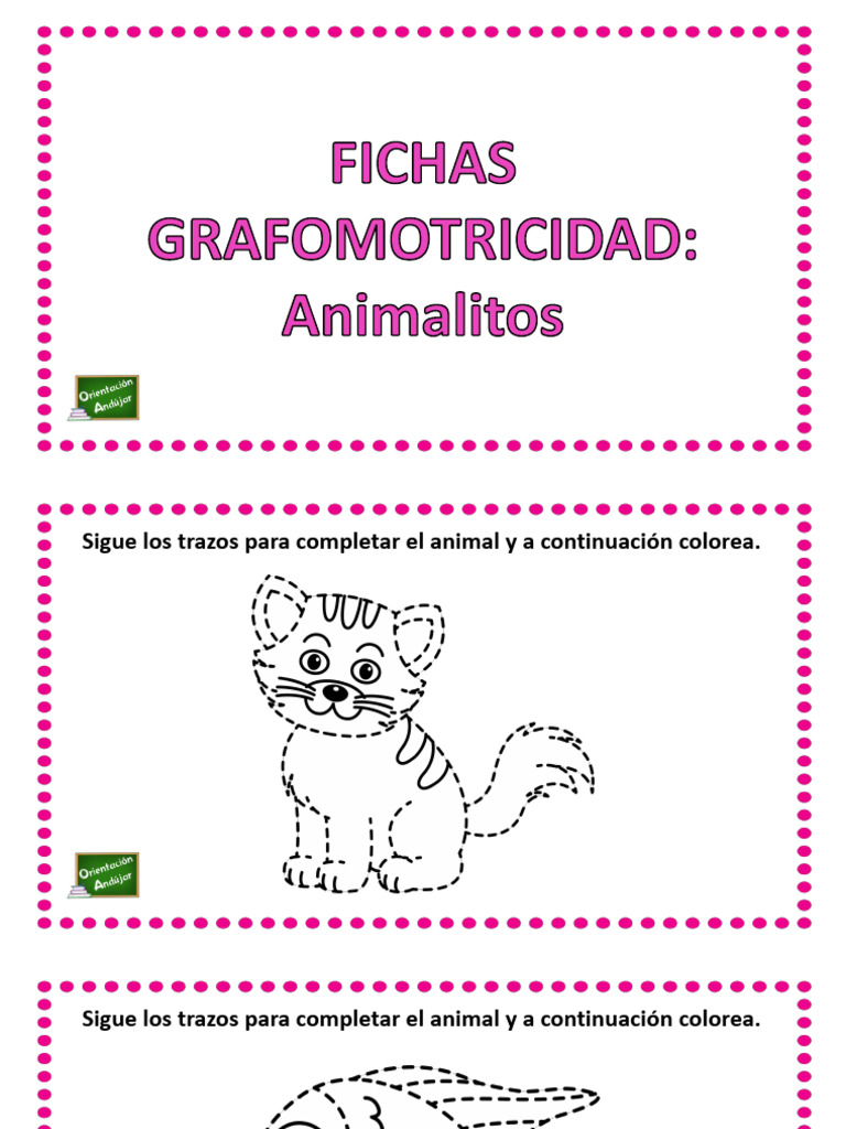 Grafomotricidad Animales | PDF
