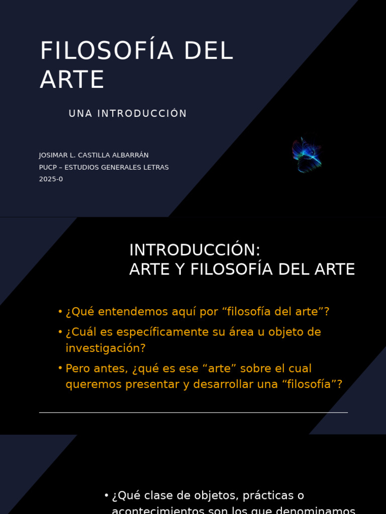 Introducción a la Filosofía del Arte | PDF | Verdad | Las artes