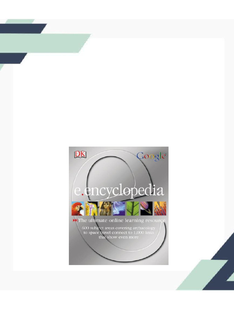 E Encyclopedia 1st Edition DK - The Ebook Is Available For Quick ...