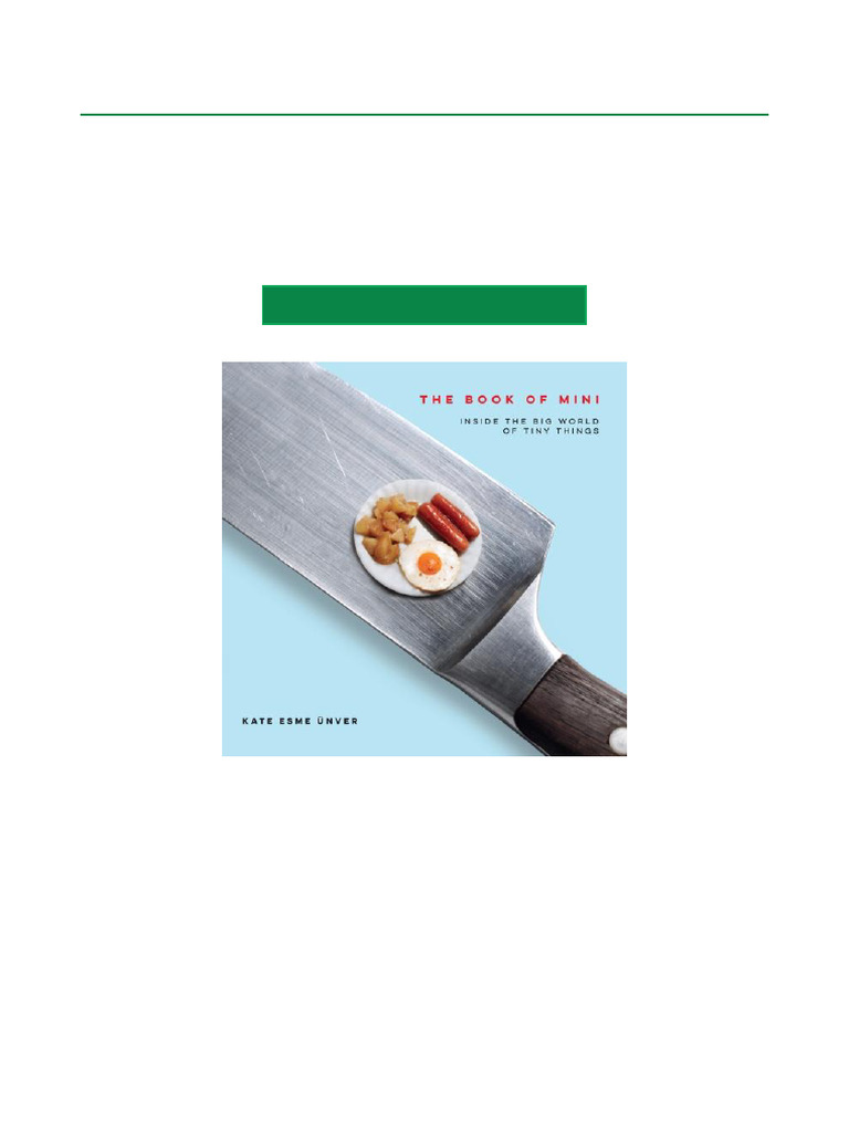 Highly Rated The Book of Mini Inside The Big World of Tiny Things ...