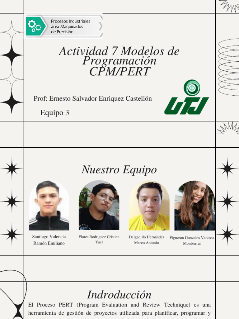 Actividad - 7 - Modelos de Programación de Proyecto CPMPERT | PDF