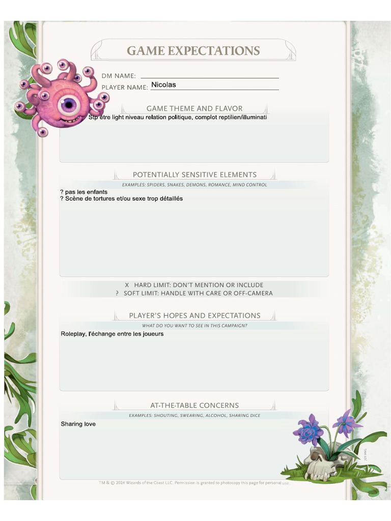 Game Expectations | PDF