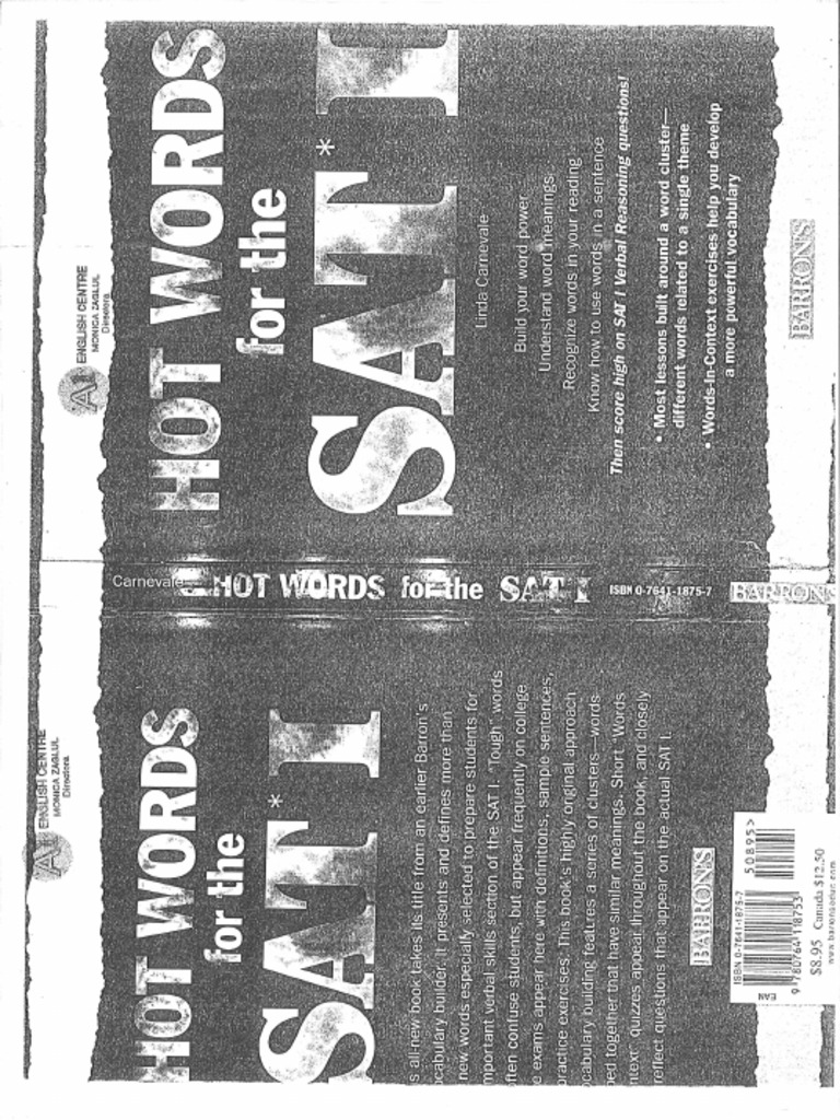 Hot Words For The SAT I | PDF