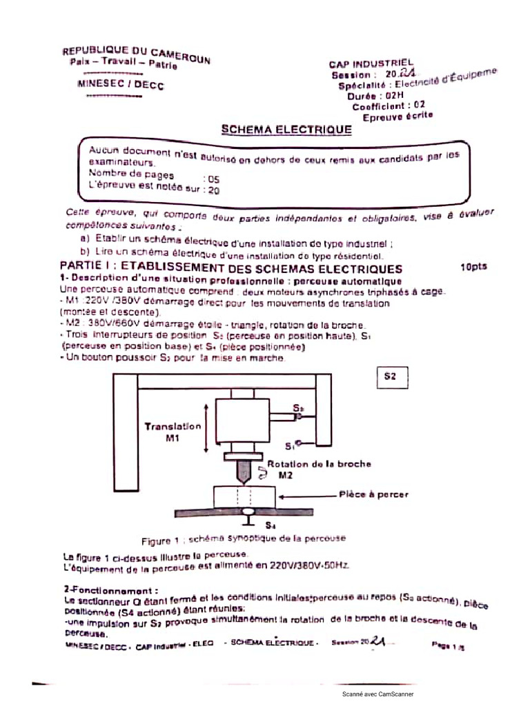 Schéma électrique_CAP_Session 2021(1) | PDF