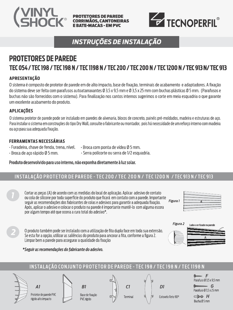 Tecnoperfil_Manual-Vinylshock_Tec-200_198_054_web_portugues | PDF