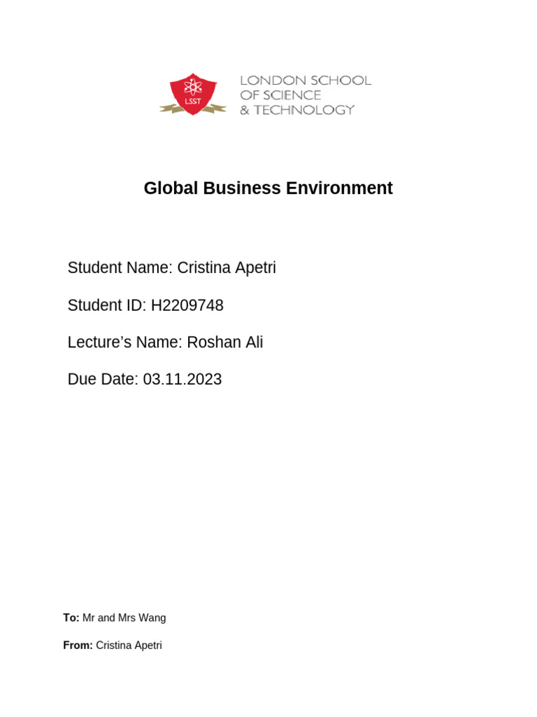 Global Business Environment | PDF | Retail | E Commerce