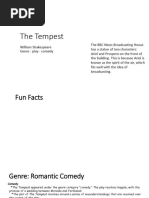 The Tempest Character Overview | PDF | The Tempest | Shakespearean Comedies