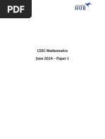 CSEC Math Paper 1 2020 | PDF