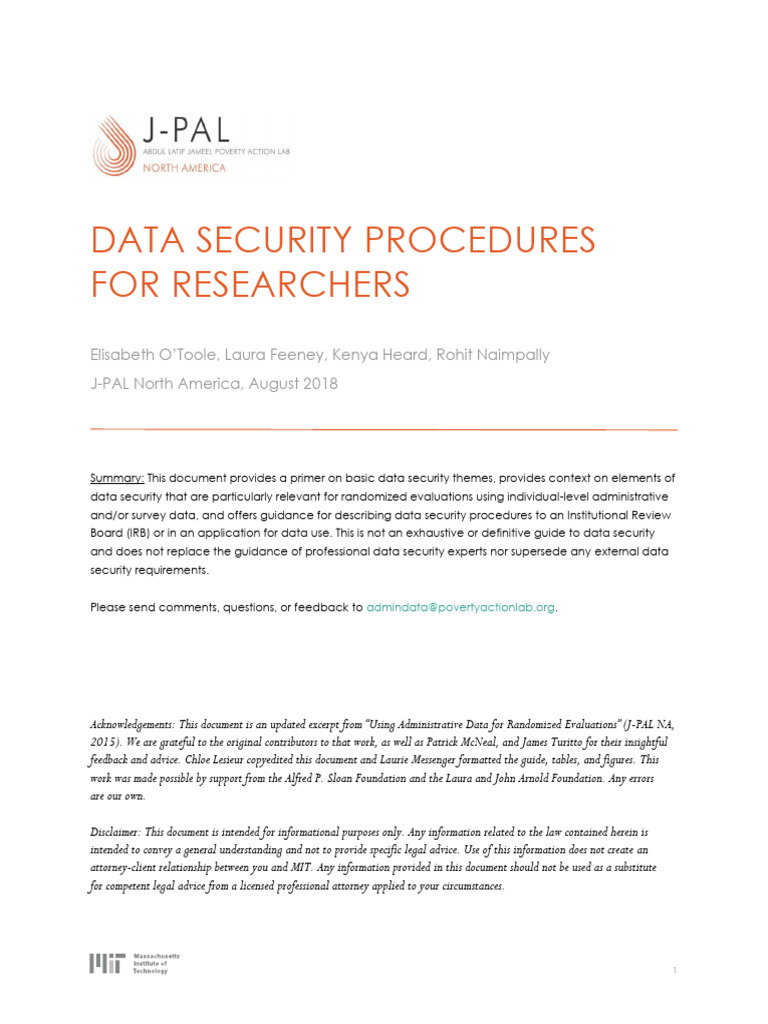 Data Security Procedures December | PDF | Password | Computer Security