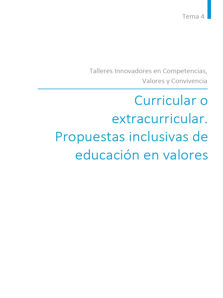 tema4 | PDF | Plan de estudios | Enseñando