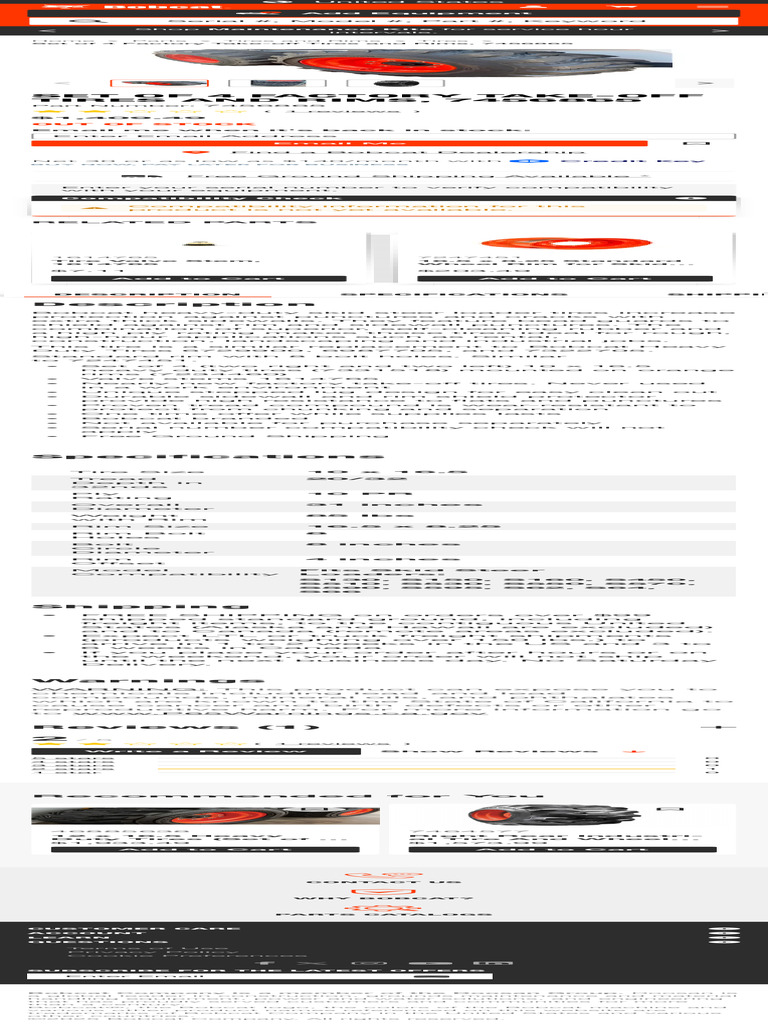 Factory Take-Off Tires 7456865 Bobcat Company | PDF | Tire | Cargo