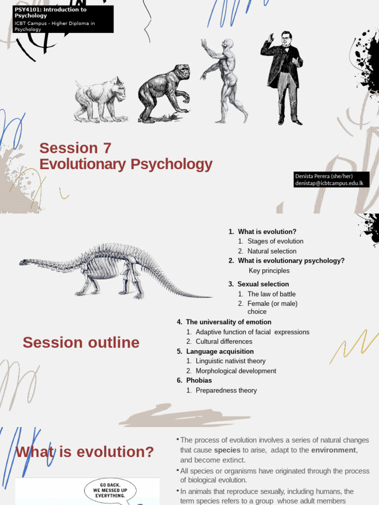 Evolutionary Psychology Overview | PDF | Evolution | Natural Selection
