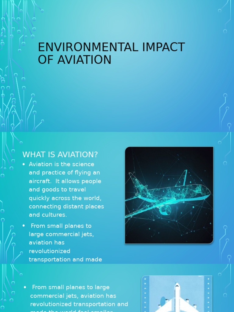 Environmental Impact of aviation | PDF | Climate Change | Pollution