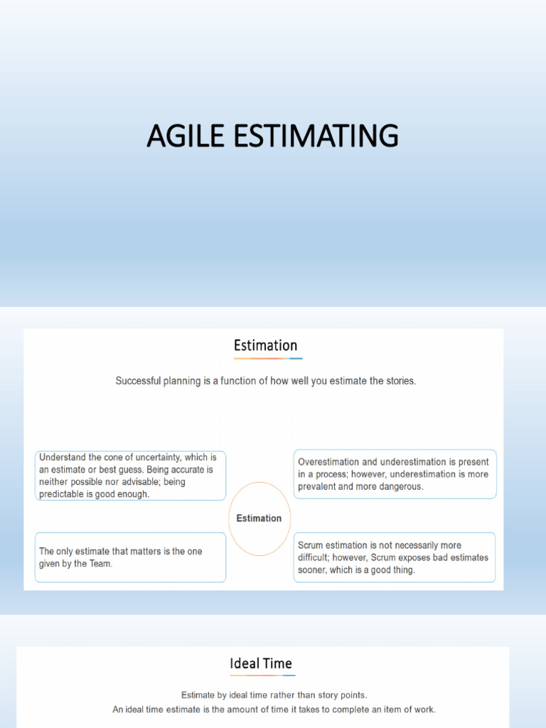 Agile Estimating | PDF