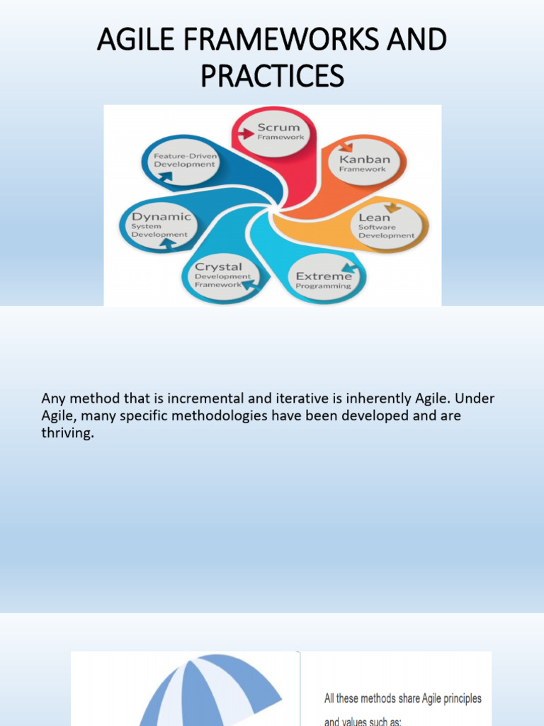Agile Frameworks and Practices.pdf1 | PDF | Agile Software Development | Systems Architecture