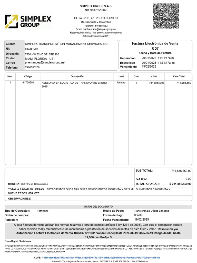 FACTURA S27 | PDF | Factura | Pagos