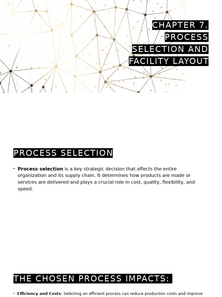 Chapter 7. Process Selection and Facility Layout | PDF | Automation ...