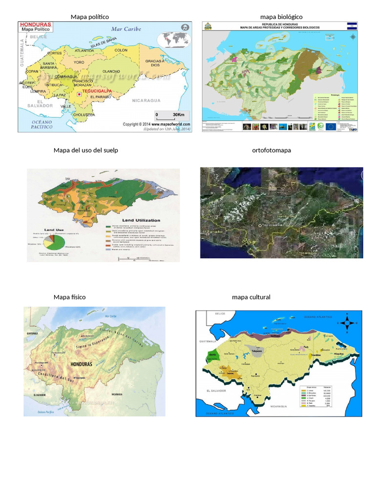 10 Mapas de Honduras | PDF